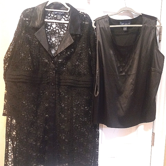 Susan Graver | Tops | Susan Gravers Lace Duster | Poshmark